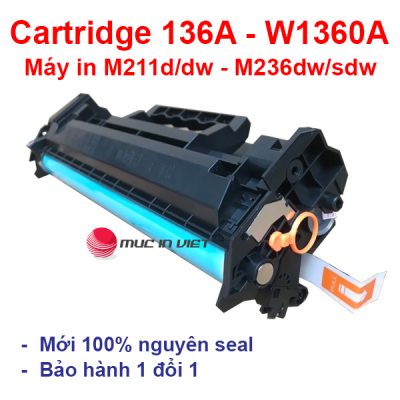 Hộp mực 136A dùng cho máy in Hp Laserjet M211d, M211dw, M236dw, M236sdw ...